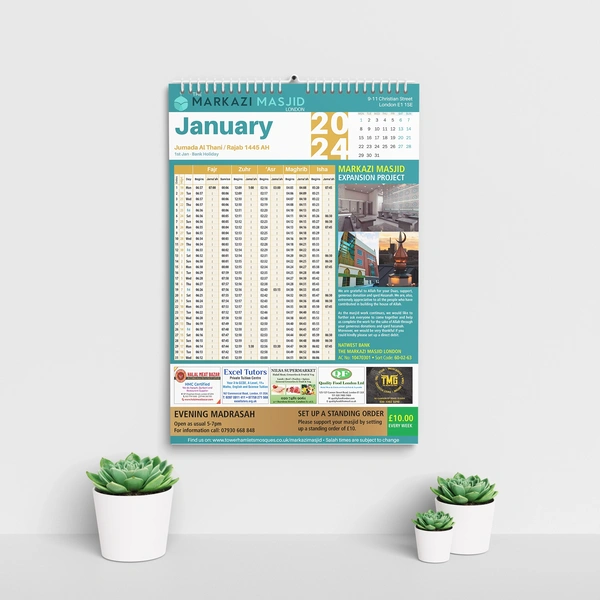 Mosque Calendars | mrprinters