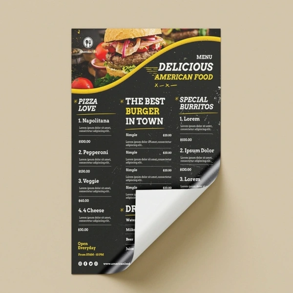 Disposable menus | mrprinters