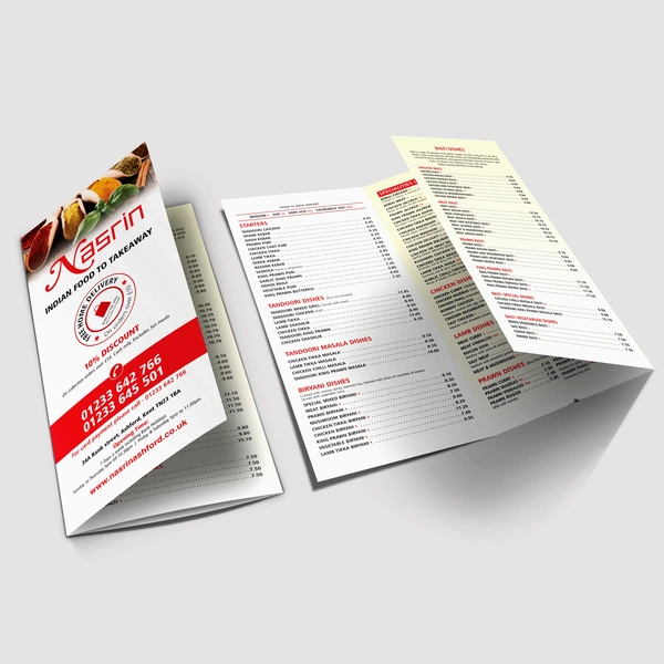 Takeaway Menu | mrprinters