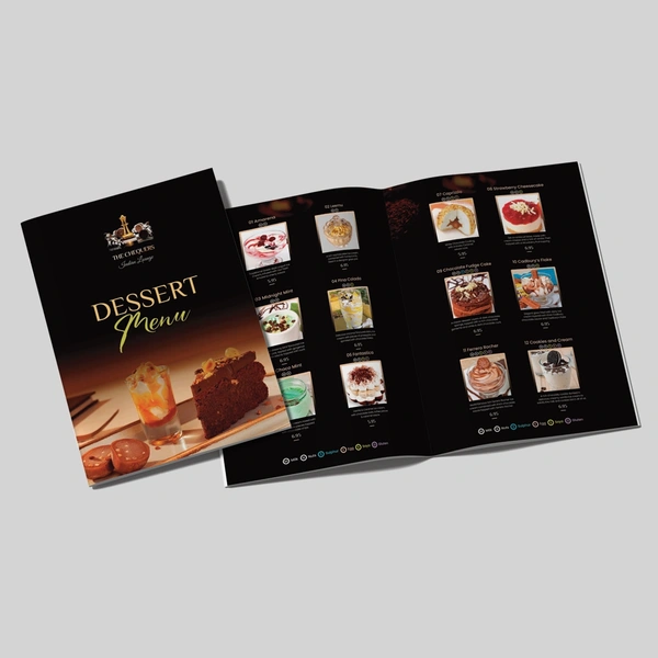 Laminated Table Menus | mrprinters